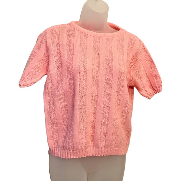 Vintage | Sweaters | Vintage Pink Acrylic Sweater | Poshmark